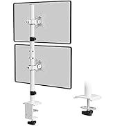 WORLDLIFT Dual Monitor Stand- Vertical Stack Monitor Desk Mount for Two ...