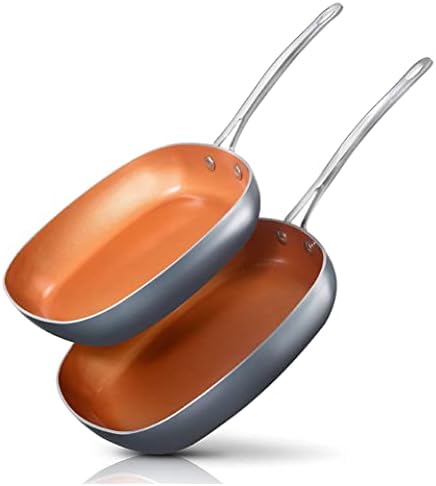 Amazon.com: Copper Chef Non-Stick Square Fry Pan 5-Piece Set, 8 Inch ...