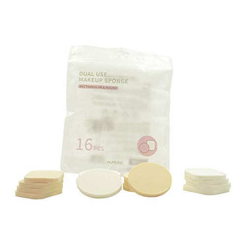 Mumuso Dual Use Makeup Sponge (Round & Rectangular/16-Pack) : Amazon.in ...