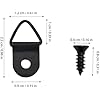 100 Pieces Small Triangle Ring Steel Picture Hangers with 100 Pieces ...