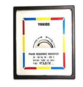 Phase sequence Indicator 20-60 Hz 50-500V (Portable 96mm Rotating Disc ...