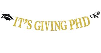 It's Giving PHD Banner, Congrats PHD/Congratulations Sign, 2024 Doctor ...