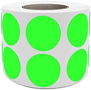 Royal Green Neon Green Color Coding Stickers 19mm Bright NeonRound ...