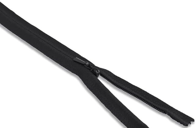 Amazon.com: 24 Inch Black Invisible Zipper – Nylon Sewing Zipper, Non ...