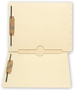 Amazon.com : Manila Fastener File Folder with End Tabs, and 2 Full ...