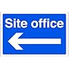 Site office safety sign "arrow left" - safety sign- 3mm Aluminum Dibond ...