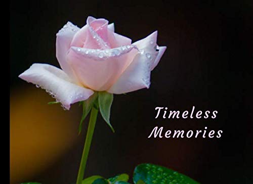 Timeless Memories: Funeral Guest Book Pink Rose Condolence Remembrance ...