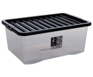 PLASTIC STORAGE BOXES - SET OF 5 - 45LTR PER BOX : Amazon.in: Home ...