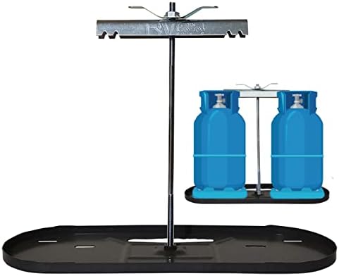RVPNR106B RV Dual Propane Tank Mounting Rack for Camper and Travel ...