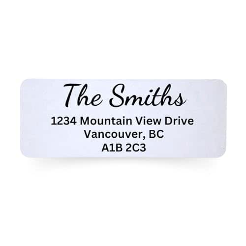 Set of 150 Self Adhesive Personalized Return Address Labels, Recycled ...