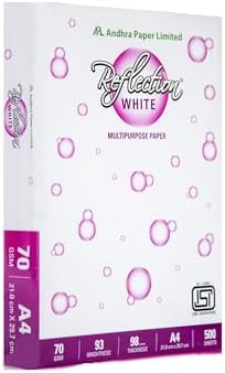 Reflection A4 Copier Paper, 70 GSM, Pack of 1 (500 Sheets Each) – Ideal ...
