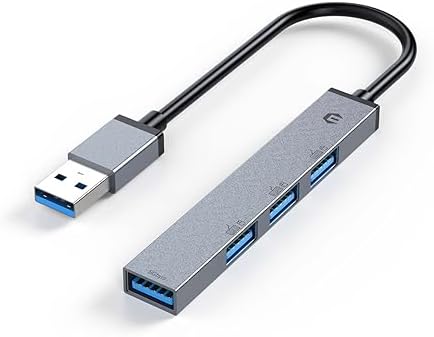 Amazon.com: Ultra-Thin USB Hub, Mini USB C Hub Docking Station with 4 ...