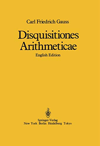 Disquisitiones Arithmeticae by Carl Friedrich Gauss (PDF) | sci-books.com
