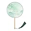 Amazon.com: XEGZLH Round Fan Chinese Pattern Classical Silk Fan Hand ...