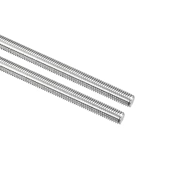 TA-VIGOR 2Pcs M10 x 100mm Fully Threaded Rod, 304 Stainless Steel ...