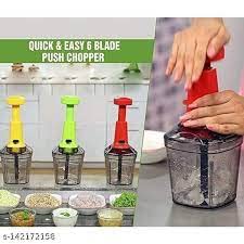 2 IN 1 Twister push Chopper to Chop & Cut with Easy Push and Close ...