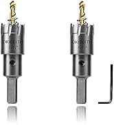 Amazon.com: TCT Hole Saw Set, 2-Pack of 1-1/2" (38mm) Heavy Duty ...