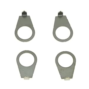 4Pcs Silver 3/8" Guitar Knobs Pointer Indicator Plates Guitar Control ...