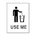 SIGN EVER™ Use Me Dustbin Sign Board Collage Office Signage Business ...