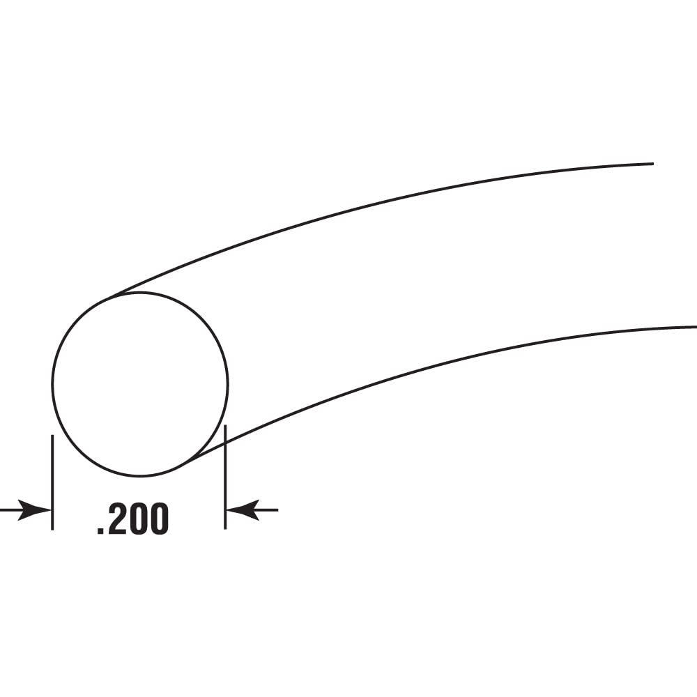 Prime-Line P 8129 Screen Retainer Spline, 0.200 In., Foam, Black, 500 ...