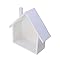 Amazon.com: Cabilock House Shaped Box Display Box: Wooden House Shelf ...