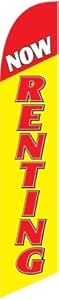 Amazon.com: Now Renting Feather Banner Flag (Complete Kit) : Patio ...