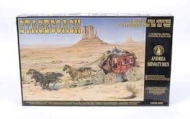 Andrea Miniatures S4S6 1/32 Scale Metal Model Kit Stagecoach : Amazon ...