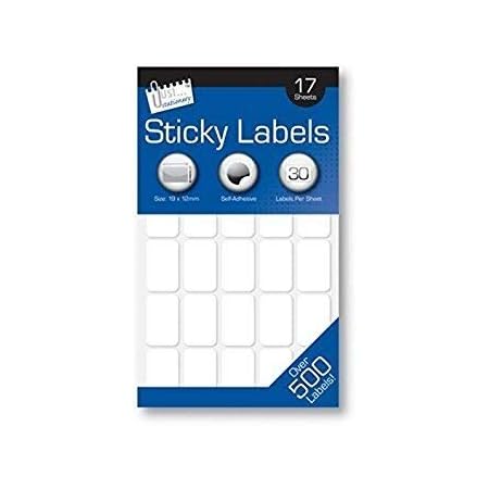 Sticky Labels Price Stickers x 510 Self Adhesive Retail 19mm x 12mm ...
