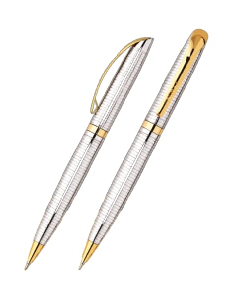 Unomax Silvo Premium Metal Body Ball Point Pen with Jet Ink Technology ...