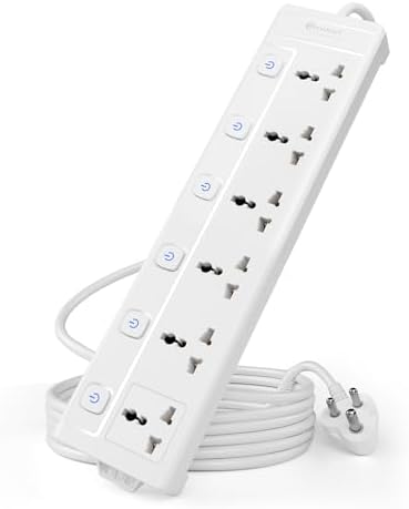 Anchor by Panasonic 6 way Universal Socket with Single Switch | 6 Way ...