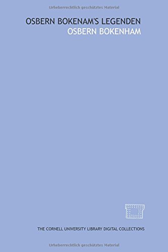 Amazon.com: Osbern Bokenam's legenden (German Edition): 9781429742535 ...