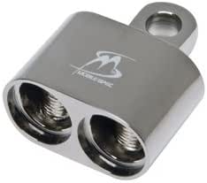 Amazon.com: Mobilespec 0-gauge Dual Ring Terminal Midnight Chrome ...