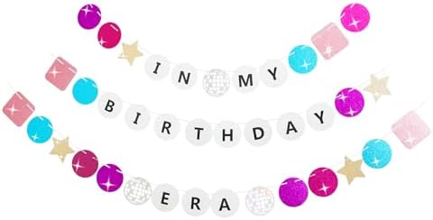 Amazon.com: In My Birthday Era Banner 38Pcs Friendship Bracelet ...