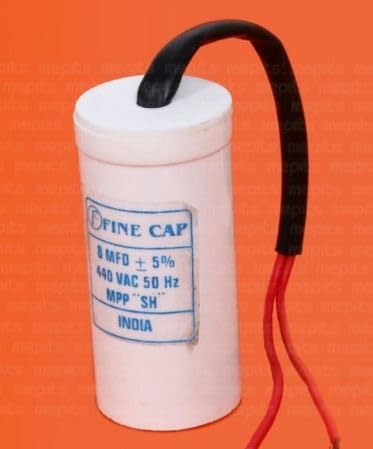 8uf 440V AC Capacitor (8 uF 440VAC) (PACK OF 1) : Amazon.in: Industrial ...