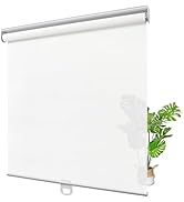 Amazon.com: Pasoun Blackout Roller Shades Cordless Roller Blinds with Heat Insulation Waterproof ...