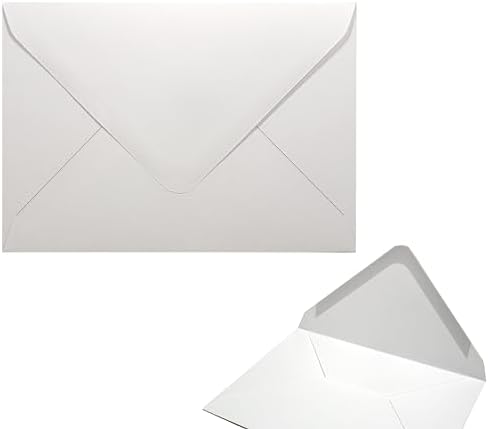 (Choose Pack) C5 / C6 Gummed Flap Envelopes Pure White (120 GSM ...