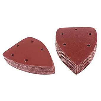 EXPORA 50 Piece 140x90mm Sanding Sheets Triangle Sander Grinder Paper ...