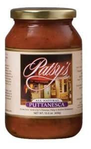 Amazon.com : Patsy's, All- Natural Puttanesca Sauce, 15.5 Ounce Jar ...
