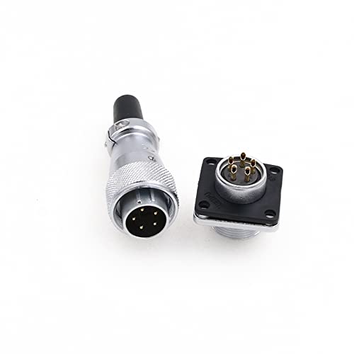 Eonvic WS16 5 Pin Aviation Connector Waterproof Plug Male Female Square ...