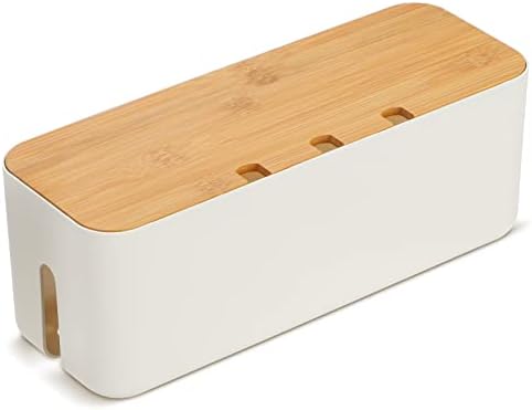 Cable Tidy Box Large 43x18x16cm for Storage Extension Lead, Management ...