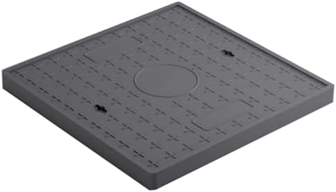 Square Fiberglass Manhole CoverSolid Top Inspection Lid for Yard Garden ...