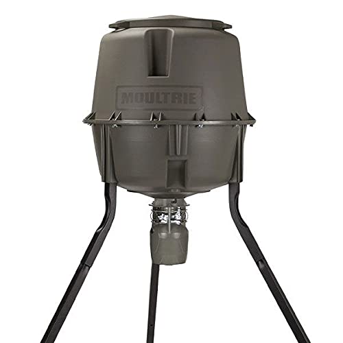 Snapklik.com : Moultrie 30-Gallon Deer Feeder Tripod