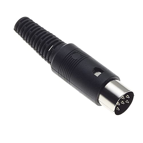 Keple 6 Pin DIN Plug – Male Adapter Socket Audio AV Connector Solder ...