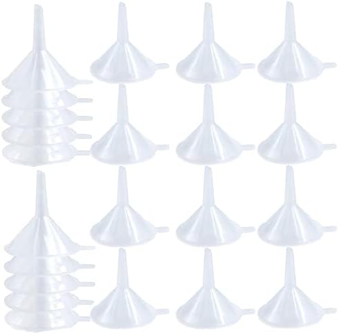 20pcs Clear Mini Funnels, Plastic Travel Small Funnels for Filing Small ...