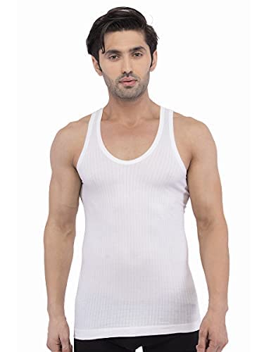 Buy VIP Elite Men's Vest White (Pack of 4) Size 90 CM at Amazon.in