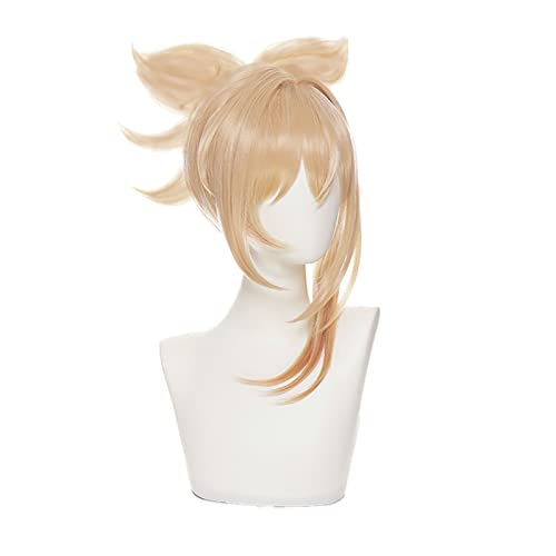 MoeLoli Genshin Impact Cosplay Wig Yoimiya Costume Hair Short Orange ...