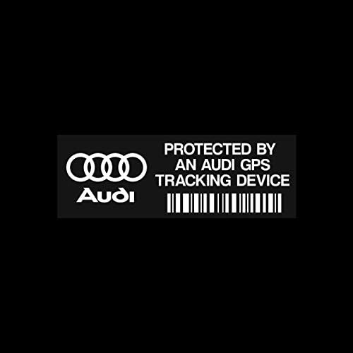 USSP&S 10x Protected by a Audi GPS Tracking Device - 100x35mm Window ...