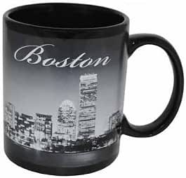Amazon.com: Boston Mug -Black Script, Boston Mugs, Boston Coffee Mugs ...