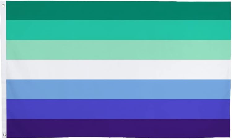 Amazon.com : FLAGLINK MLM Vincian Pride Flag 3x5Fts - Blue Gay Pride ...