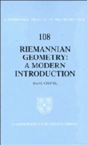 Amazon.com: Riemannian Geometry: A Modern Introduction (Cambridge ...
